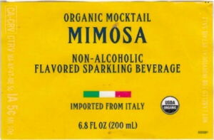 Drink Label: Summit Organic Mocktail Mimosa (Aldi, United States of ...