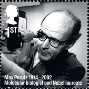 Stamp: Max Perutz (1914-2002), Molecular Biologist, Nobel Laureate ...