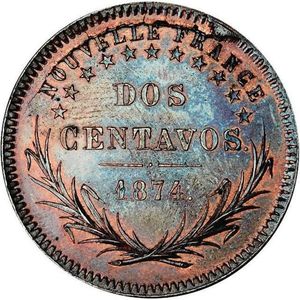 Moneda: 2 Centavos (Araucania-Patagonia(Araucania-Patagonia) WCC:x1