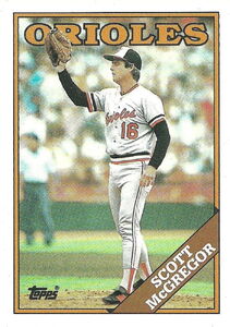 Sports Card: #419 Scott McGregor (1988) (Baseball, United States of ...