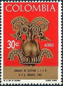 Stamp: Poporo pin (Colombia(Advisory Committee for Postal Studies (CCEP ...