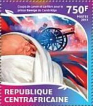 Stamp: Princess Charlotte of Cambridge (Central African Republic ...