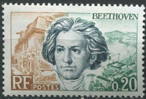 Stamp: Ludwig van Beethoven (1770-1827) (France(Famous People (1963 ...
