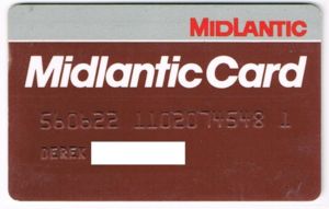 Bank Card: MidLantic (Midlantic, United States of America) Col:US-PL-0002