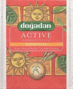 Tea Bag: Active Karişik Bitki Çayi Ginsengli, flap, no ® in logo ...