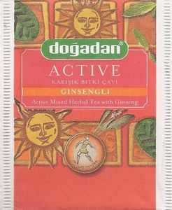Tea Bag: Active Karişik Bitki Çayi Ginsengli, flap, ® in logo (doğadan ...