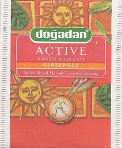 Tea Bag: Active Karişik Bitki Çayi Ginsengli, flap, ® in logo (doğadan ...