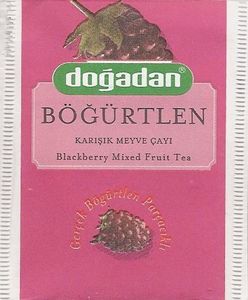 Tea Bag: Böğürtlen Karişik Meyve Çayi, ® in logo, 67x55, white stripe ...