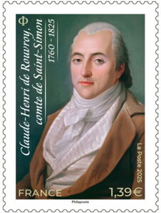 Stamp: Claude-Henri de Rouvroy, Count of Saint-Simon, Author (FranceCol ...