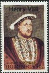 Stamp: Henry VIII (Dominica(British Monarchs) Mi:DM 975,Sn:DM 961,Yt:DM ...