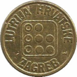 Token: Lutrija Hrvatske (Croatia(Casino Tokens) Col:HR-000003