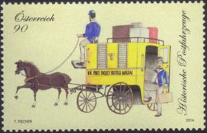 Stamp: Parcel Post Carriage (about 1830) (Austria) (Historic Postal ...