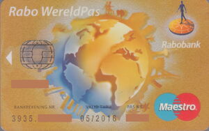 Bank Card: Rabobank WereldPas (Rabobank, NetherlandsCol:NL-MS-0032.01 💳