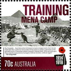 Stamp: Training Mena Camp (Australia(Centenary of World War I (1st ...