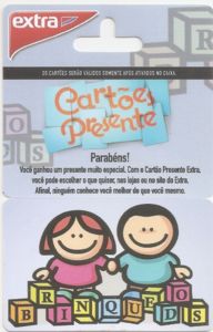 Gift Card: Brinquedos (Extra, Brazil(Extra) Col:BR-extra-059