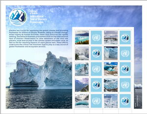 Stamp: International Year of Glacier Preservation (UNO Vienna ...