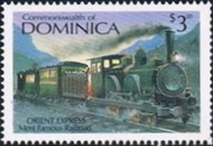 Stamp: Orient Express (Dominica(Aircraft) Mi:DM 1059,Sn:DM 1047,Yt:DM ...