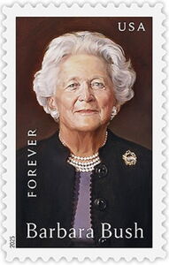 Postzegel: Barbara Bush, First Lady of the USA 1989-1993 (Verenigde ...