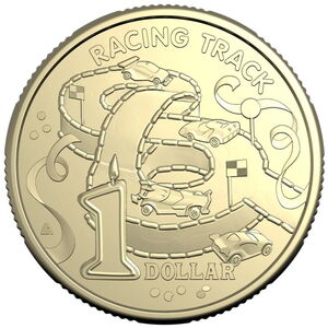 Coin: 1 Dollar (Children's Birthday Cake Book - Racing Track ...