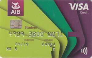 Bank Card: AIB Visa Credit - Student (Allied Irish Banks (AIB ...