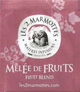 Tea Bag: Mêlée de Fruits/ Fruit Blend (Les 2 Marmottes, France(Mêlée de ...