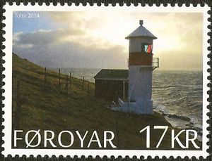 Stamp: Dímun Lighthouse (Faroe Islands) (Faroese Lighthouses) Mi:FO 808 ...