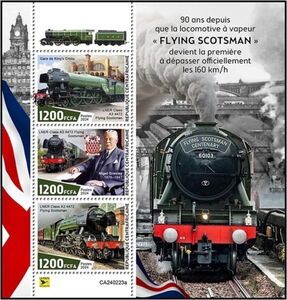 Stamp: 90th Anniversary of the Steam Locomotive "Flying Scotsman ...