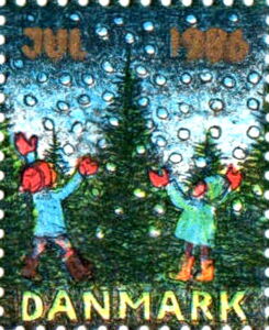Postzegel: Christmas 1986 (Denemarken: Cinderella - Kerstmis / Jul ...