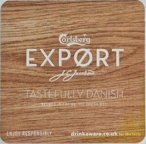 Beer Coaster: Carlsberg Export (Carlsberg Breweries AS, Denmark ...