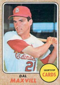 Sports Card: #141 Dal Maxvill (1968) (Baseball, North America(1968 ...