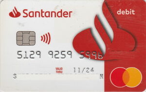Bank Card: Santander (Santander Bank, United States of AmericaCol:US-MC ...