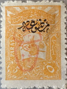 Stamp: overprint on Internal post stamps 1905 (Türkiye (Turkey)(1917 ...