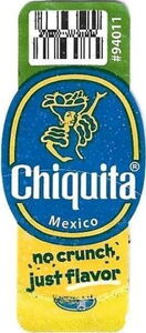 Fruit Sticker: No Crunch Just Flavor (Mexico(Chiquita 2025 Best Snack ...
