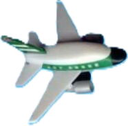 Meal Toy: Airbus A300, green with stickers (Kinder Surprise, Germany ...