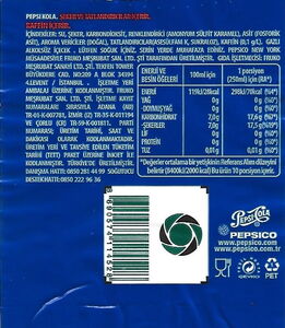 Drink Label: Pepsİ (Fruko Meşrubat San.Ltd.Şti., Türkiye (Turkey)(Pepsi ...