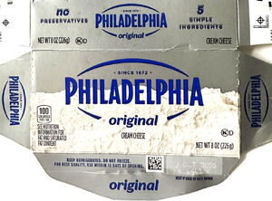 Food Label: Philadelphia Original Cream Cheese (Kraft Heinz Foods Co ...
