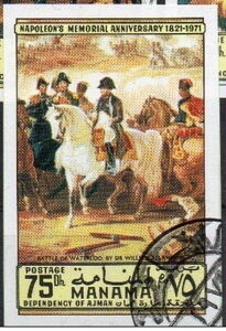 Timbre: The Battle of Waterloo, by William Allan (Manama(Napoleon ...