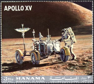 Stamp: Apollo XV (Manama(Apollo 15 (1972:2)) Mi:AJ-MN 1065,Col:AJ-MN ...