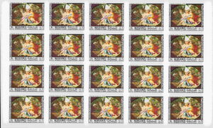 Stamp: Sylvia and Phyllis, by François Boucher (Manama(Old Masters ...