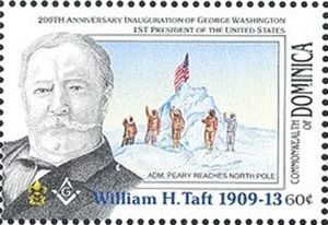 Stamp: Taft, Adm Peary (Dominica(USA Events) Mi:DM 1257,Sn:DM 1206b,Yt ...