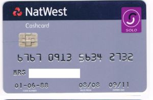 Bank Card: NatWest (National Westminster Bank, United Kingdom of Great ...