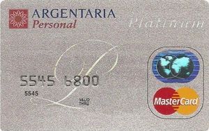 Bank Card: Argentaria Platiniun (Argentaria, SpainCol:ES-MC-0213 💳