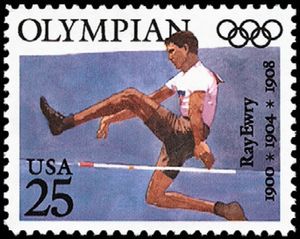 Stamp: Ray Ewry, 1900-1908 (United States of America(Olympians) Mi:US ...