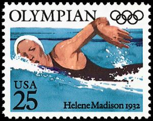 Stamp: Helene Madison, 1932 (United States of America(Olympians) Mi:US ...