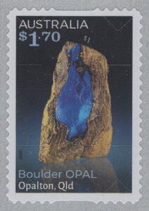 Stamp: Boulder Opal, Opalton, Qld. (Australia(Australian Opals (2025 ...