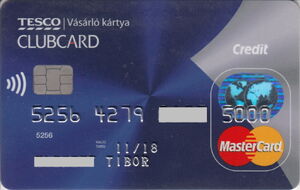 Bank Card: TESCO Vásárlói kártya CLUBCARD (Budapest Bank, HungaryCol:HU ...