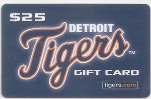 Gift Card: Detroit Tigers (MLB - (Various Baseball Teams), United ...