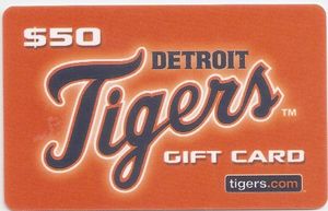 Gift Card: Detroit Tigers (MLB - (Various Baseball Teams), United ...