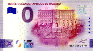 Memo Euro Item: 0€ Monaco-Musée océanographique de Monaco (Monaco(Euro Souvenir) Col:MC-UEAW ...