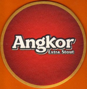 Beer Coaster: Angkor Extra stout (Cambrew (Carlsberg), Cambodia) Col:KH ...